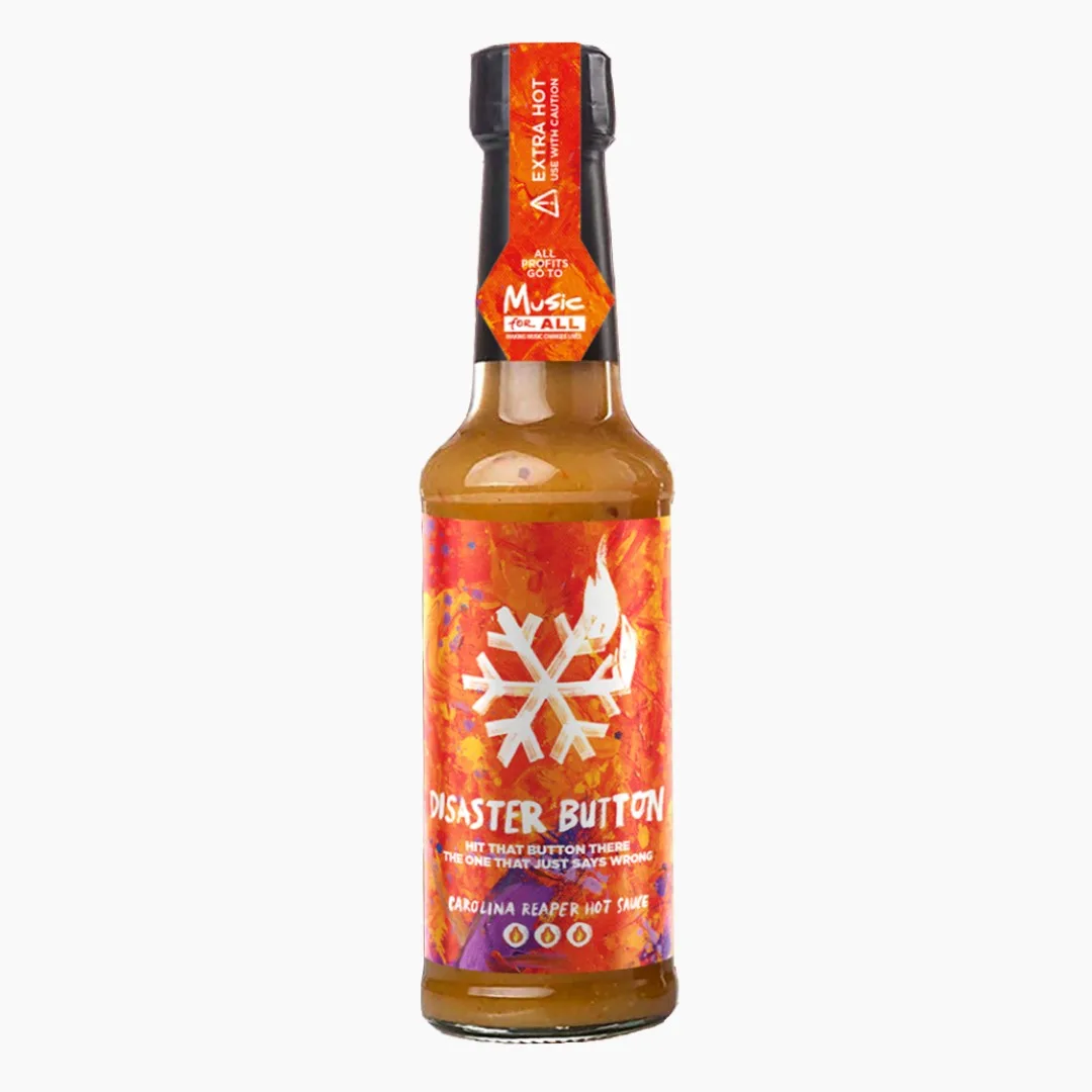 Snow Patrol 'Disaster Button' Carolina Reaper Chilli Sauce (140ml)With Mango (XXX Hot) - Stinky ...